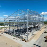China Galvanized Steel Structure Aircraft Hangar Anti Corrosion High Intensity for sale