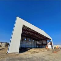 China Fast Install Prefab Steel Structure Hangar Steel Aircraft Hangar Buildings for sale