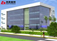 China Sustainable Steel Structure High Rise Building Customized For Creative Studios for sale