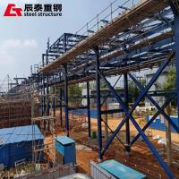 China Fast Install Steel Frame Prefab Building Industrial High Rise Steel Building Construction for sale