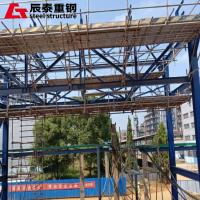 China Fast Install Steel Frame Prefab Building Industrial High Rise Steel Building Construction for sale