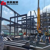 China Lightweight High Rise Steel Frame Buildings Construction Steel Structure Grid for sale