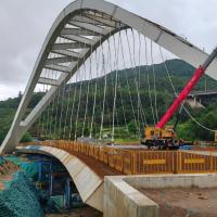 China Modular Steel Truss Bridge Construction Corrosion Resistant For Transportation for sale