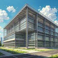 China Good Toughness Steel Structure Office Building Metallic Materials for sale