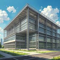 China Good Toughness Steel Structure Office Building Metallic Materials for sale