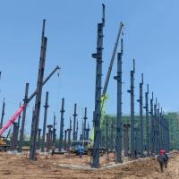 China Customized Commercial Prefabricated Metal Buildings Light Steel Frame Construction for sale