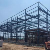 China Customized Commercial Prefabricated Metal Buildings Light Steel Frame Construction for sale
