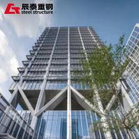 China Prefabricated Steel Structure Office Building With Sandwich Panel Door And Aluminum Door Frame for sale
