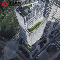China Prefabricated Steel Structure Office Building With Sandwich Panel Door And Aluminum Door Frame for sale