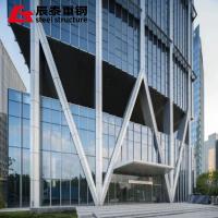 China Prefabricated Steel Structure Office Building With Sandwich Panel Door And Aluminum Door Frame for sale