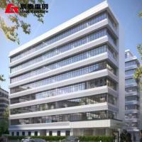 China Multi Storey Prefab Steel Structure Office Building With EPS Big Wave Tile Roof for sale