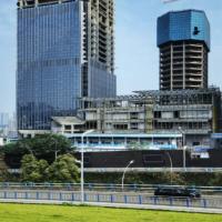 China Modern Steel Frame Multi Storey Buildings Customized For Cement Foundation for sale