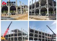 China Prefabricated Multi Storey Steel Frame Construction Q355B ASTM A572 for sale