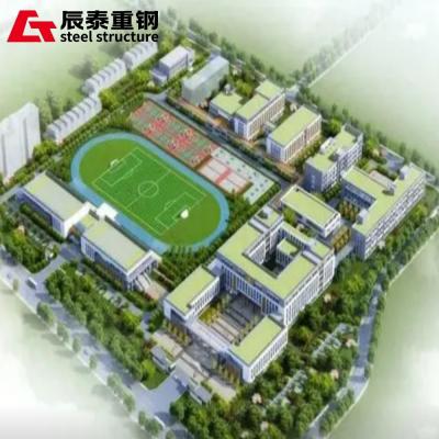 China Modern Prefabricated Steel Structure Building High Rise Steel Beam Metal Buildings for sale