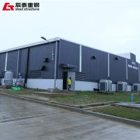 China Wide Span Prefab Steel Frame Building Construction Weatherproof for sale
