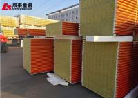China Rock Wool Sandwich IMP Wall Panels Fireproof Soundproof PU Closing Sealing Edge for sale