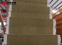 China Rock Wool Sandwich IMP Wall Panels Fireproof Soundproof PU Closing Sealing Edge for sale