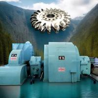 China Speed Pelton Turbine Generator 6-10kV Rated Voltage 500-3000r/min Speed Range for sale