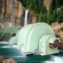 China Voltage IP54 Pelton Hydraulic Turbine Generator Stainless Steel Cast Iron 500-3000r/min Speed Range for sale