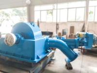 China Heavy Duty Pelton Wheel Turbine Generator Stainless Steel 6-10kV Rated Voltage 500-3000r/min Speed for sale