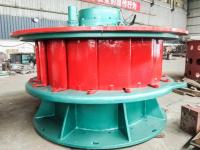 China 2000-10000kg Turgo Turbine Generator designed for Flow Rate 109 cubic meters per second Power Range 500 kilowatt to 70 megawatt energy production for sale