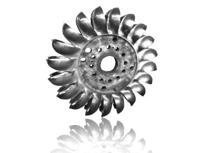 China Stainless Steel Or Steel Hydro Turbine Runner With Customized Blade Height for sale