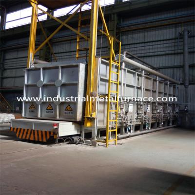China Large-Scale 8X4X2m 30Ton Gas-Fired Car Bottom Furnace with 8-Zone Control and 300mm Insulation for sale