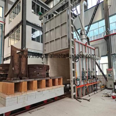 China 550 Degree Celsius Bogie Hearth Aluminum Wire Annealing Car Bottom Furnace For Aluminum Coils for sale