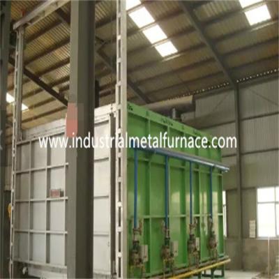 China Double Head Trolley Heat Treatment Furnace For Tempering Quenching And Preheating for sale