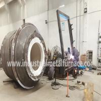 China Low Loss Aluminum Melting Furnace With Tilting Structure for sale