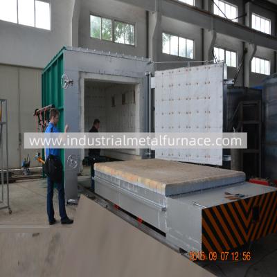 China Door Side Opening RT3-150-12 Trolley Type Heat Treatment Furnace for Annealing, Quenching, and Normalizing for sale