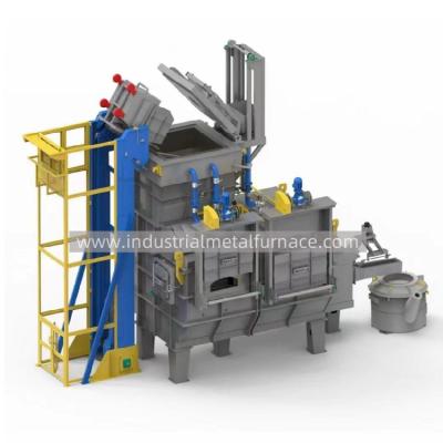 China Industrial 3000KG/Hour Gas Fired Continuous Aluminum Melting Furnace , Metal Melting Furnaces for sale