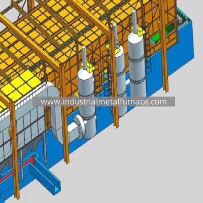 China 500KW Zinc Industrial Heat Treat Oven XG 08 Zinc Hot Dip Galvanizing Kettle for sale