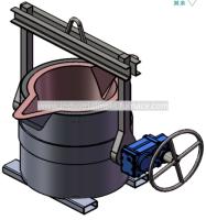 China WDL-CL-500 Aluminum Molten Liquid Transfer Ladle - Crane & Forklift Dual-Purpose Steel Ladle for Industrial Foundry Applications for sale