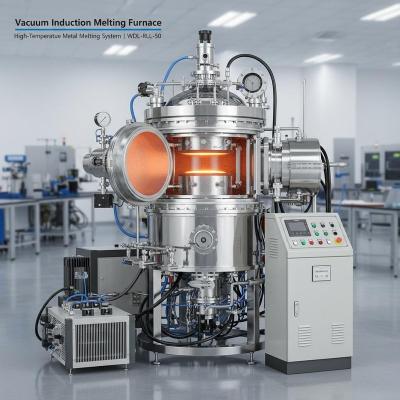 China Vacuum Induction Melting Furnace – High-Temperature Metal Melting System | WDL-RLL-50 for sale
