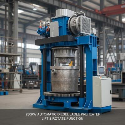 China 230KW Automatic Diesel Ladle Preheater with Lift & Rotate Function for sale
