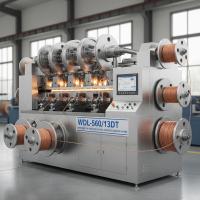 China Copper Wire Annealing Machine with φ8.0mm Incoming Cable 750 m/min Maximum Speed and 13-Die Tower Wheel for sale