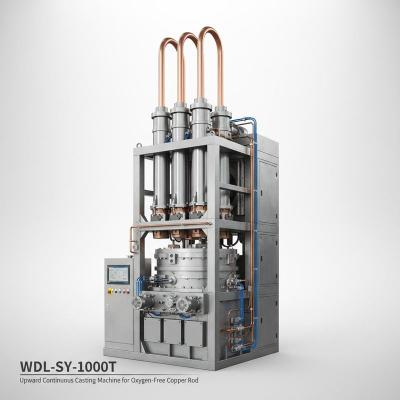 China Upward Continuous Casting Machine for Oxygen-Free Copper Rod with φ8 – 16 mm Diameter 1000 Tons Annual Capacity and ±2 mm Liquid Level Tracking Accuracy for sale