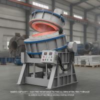 China 1500kg Capacity Electric Resistance Aluminum Melting Furnace with Hydraulic Tilting and PID Intelligent Temperature Control for sale