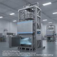 China Vertical Aluminum Alloy Rapid Quenching Furnace with 1200×1200×1100 mm Effective Size and ≤10 seconds Quenching Transfer Time for 650℃ Solution Treatment for sale