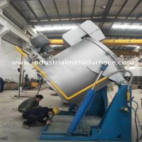 China 500kg Gas Fired Copper Metal Melting Furnace Hydraulic Tilting Type for sale