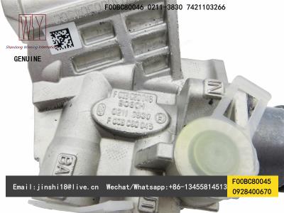 China BOSCH GENUINE AND BRAND NEW DIESEL FUEL PRESSURE REGULATOR 0928400670, F00BC80045, F00BC80046, 0211-3830, 7421103266 for sale