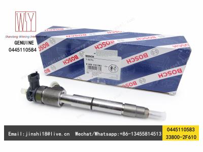 China BOSCH GENUINE AND BRAND NEW DIESEL FUEL INJECTOR 0445110583, 0445110584, 33800-2F610 FOR HYUNDAI D4HB EURO 6 ENGINE for sale