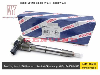China Bosch Genuine and New Fuel Injector 0445110583 0445110584 for Hyundai 33800 2F610 33800-2F610 338002F610 for sale
