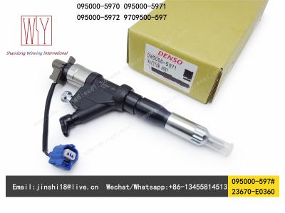 China High Quality Fuel Injector 095000-597# 095000-5971 095000-5972 9709500-597 for Hino 700 Series 23670-E0360 for sale
