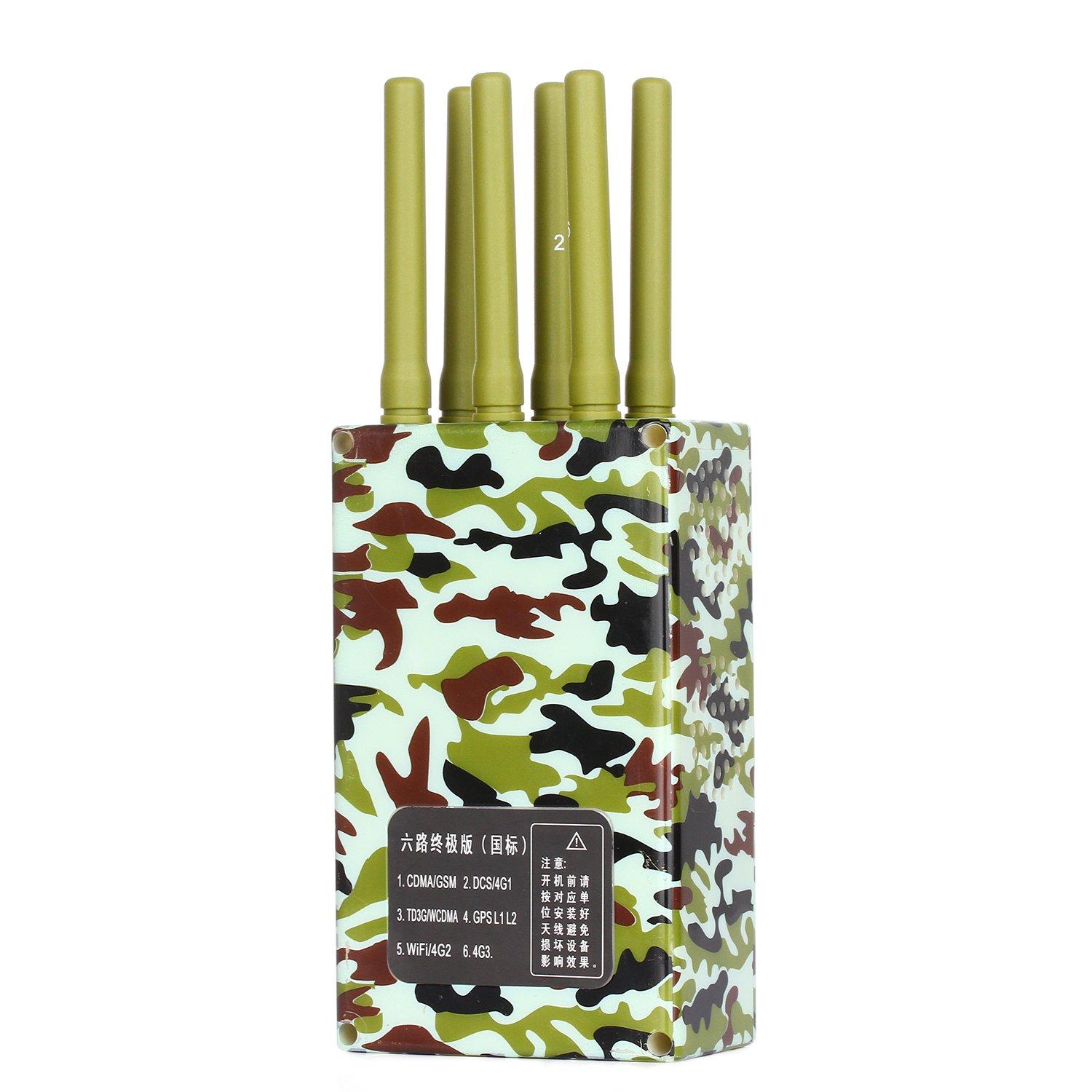 Army Quality Portable Mobile Phone Signal Jammer -121j-6 B