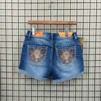 China 100% Cotton Denim Shorts Customized Streetwear Vintage Jean Shorts For Retail Stores for sale