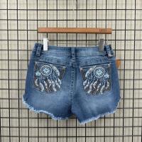 China 100% Cotton Denim Shorts Customized Streetwear Vintage Jean Shorts For Retail Stores for sale