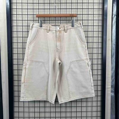China Men'S Stretch Denim Shorts Distressed Finish Regular Fit Denim Shorts For Outdoor Activities for sale