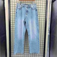 China OEM ODM Men's Regular Fit Denim Jeans , Straight Leg Denim Jeans With Rhinestone And Embroidery for sale